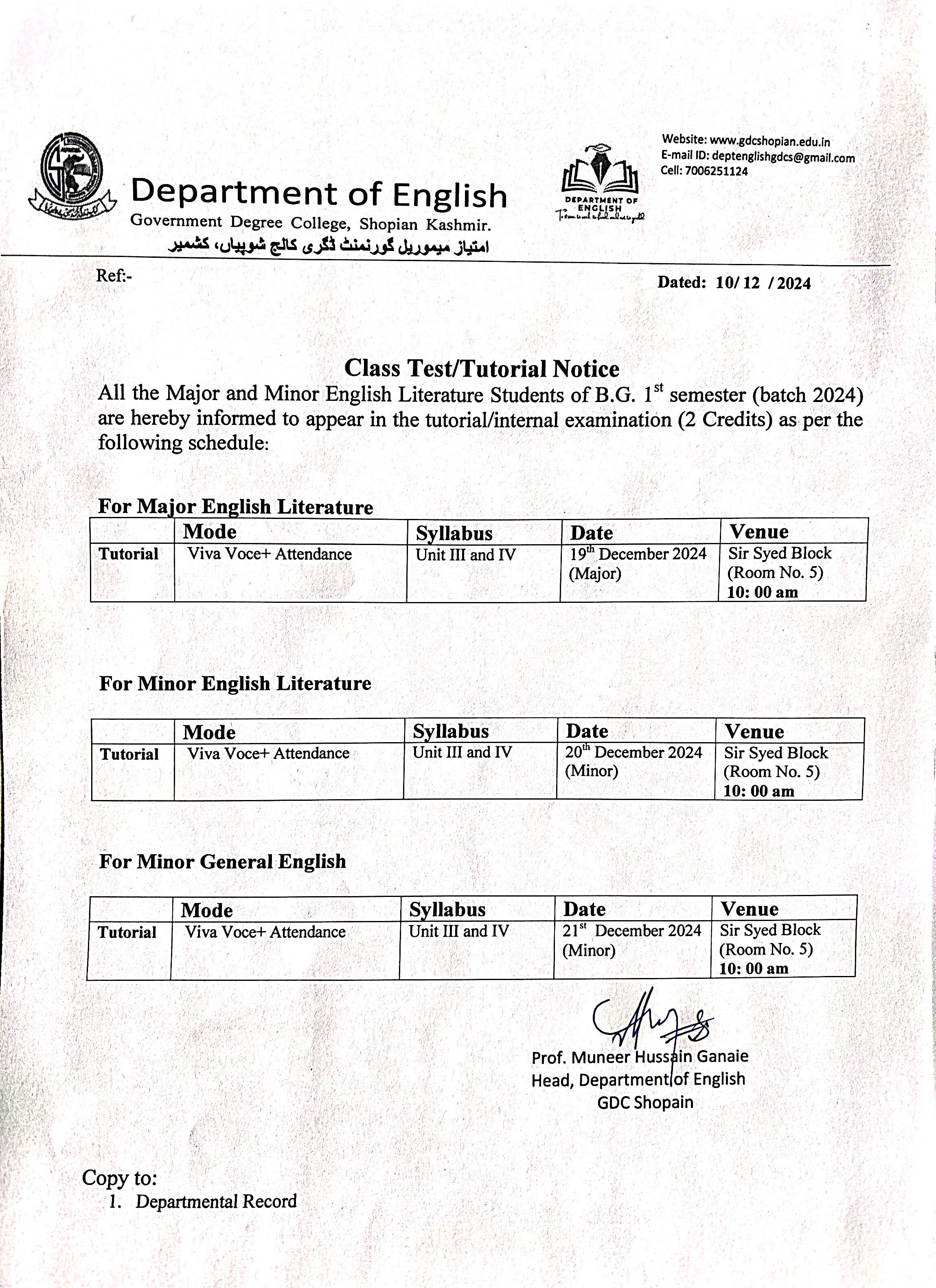 Schools: Government Degree College Shopian
